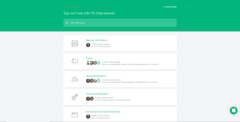 FS Data - Webbhotell med gratis domännamn och e-post