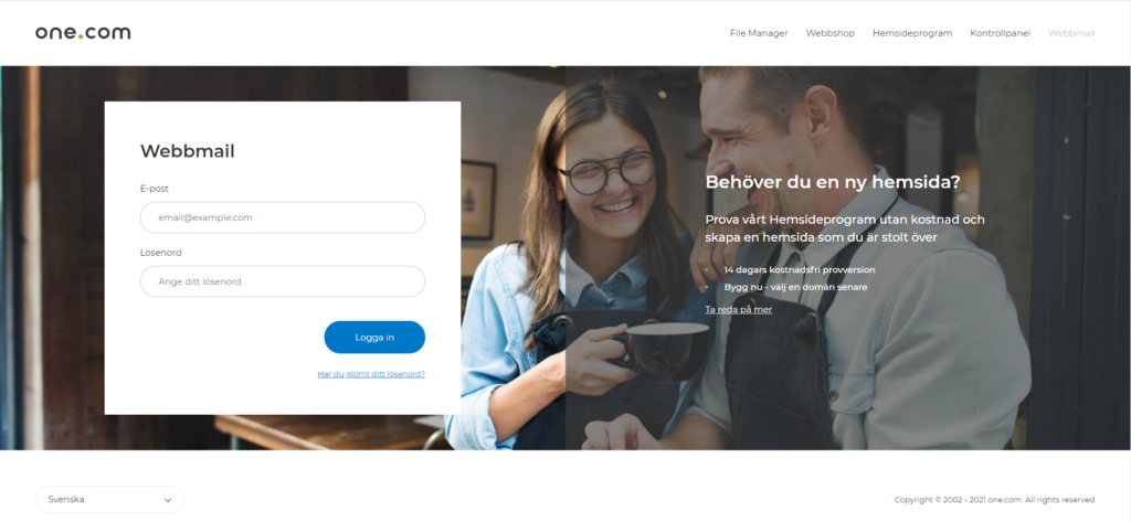 One.com - Stabilt webbhotell och mail från 19kr/månad